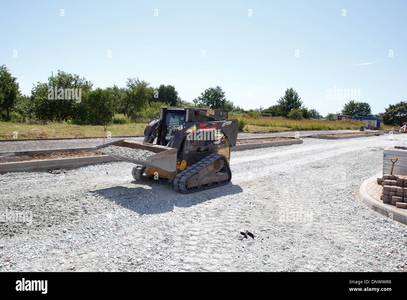 Construction of a new street in suburban district Stock Photo - Alamy