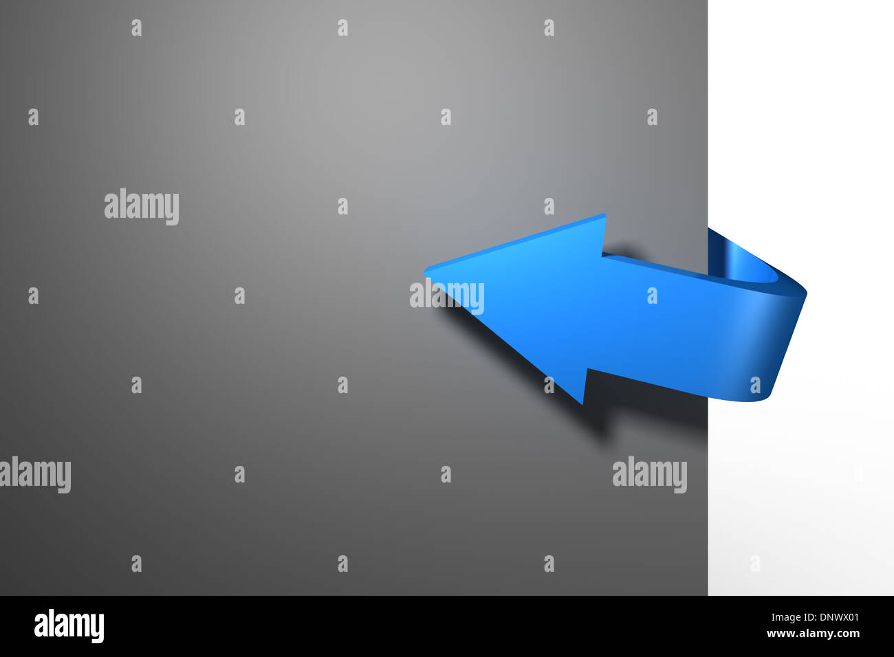 Blue arrow graphic Stock Photo - Alamy