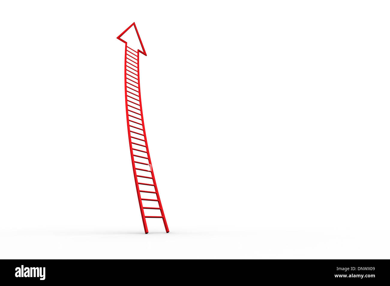 Red ladder arrow graphic Stock Photo - Alamy