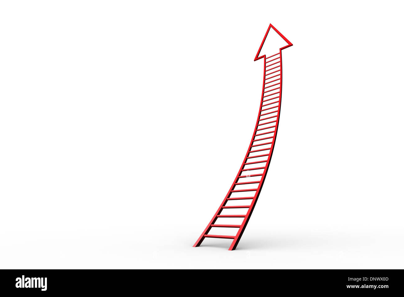 Red ladder arrow graphic Stock Photo - Alamy