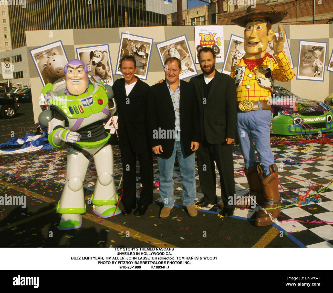 Oct. 23, 1999 - TOY STORY 2 THEMED NASCARS.UNVEILED IN HOLLYWOOD CA ...