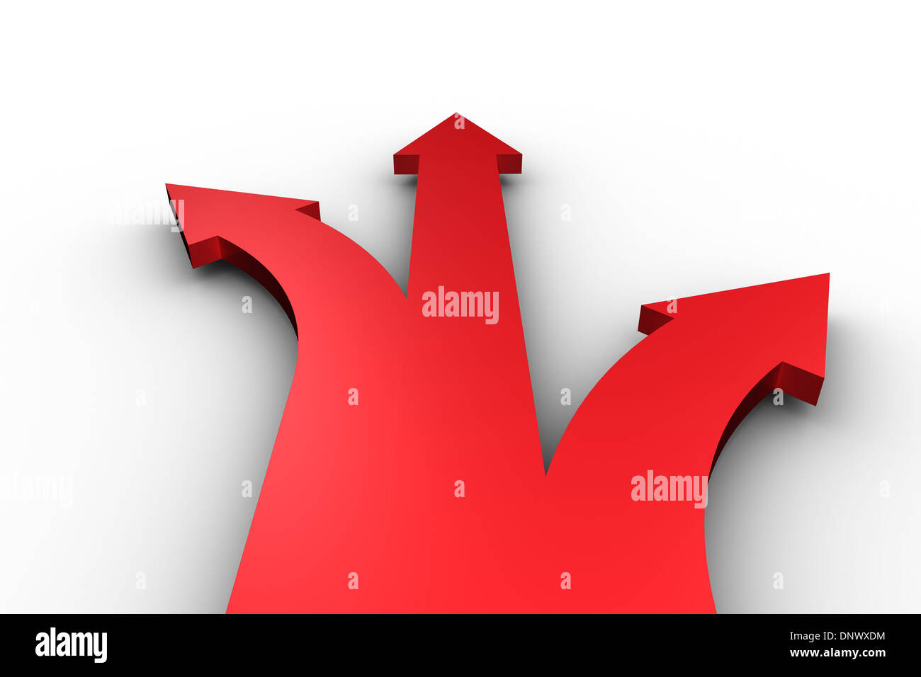 Red arrows pointing Stock Photo - Alamy