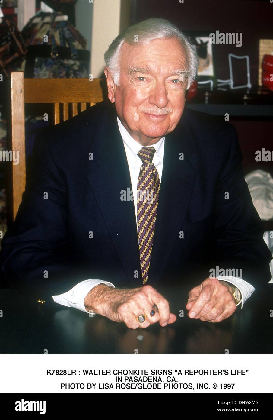 Feb. 19, 2001 - K7828LR : WALTER CRONKITE SIGNS ''A REPORTER'S LIFE ...