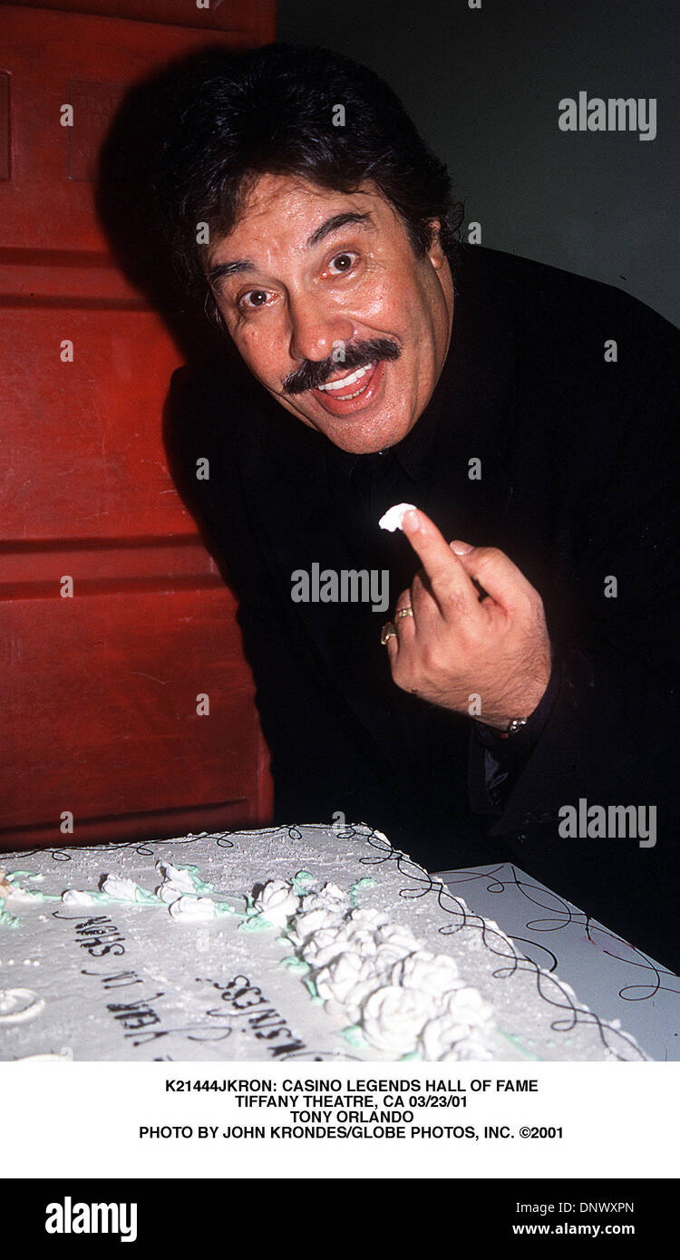 Mar. 23, 2001 - K21444JKRON: CASINO LEGENDS HALL OF FAME.TIFFANY ...