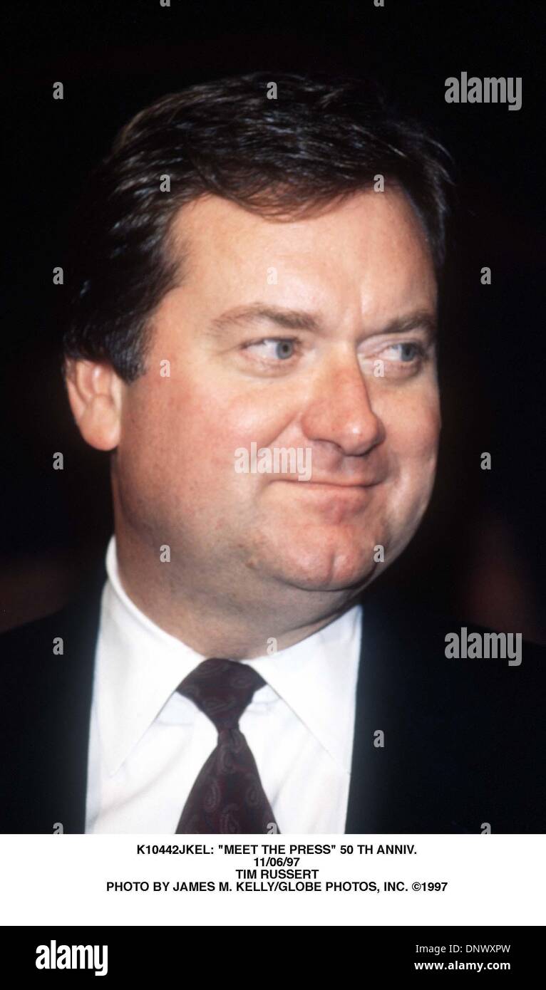 Mar. 27, 2001 - K10442JKEL: ''MEET THE PRESS'' 50 TH ANNIV..11/06/97.TIM RUSSERT. JAMES M. KELLY ...