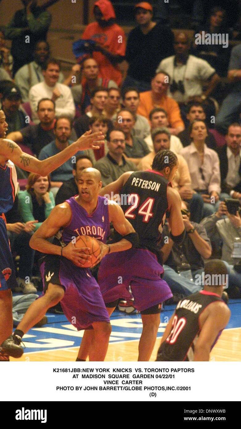 Apr. 22, 2001 - K21681JBB:NEW YORK KNICKS VS. TORONTO PAPTORS.AT ...