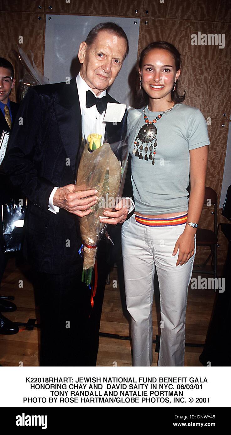 June 3, 2001 - K22018RHART: JEWISH NATIONAL FUND BENEFIT GALA.HONORING ...