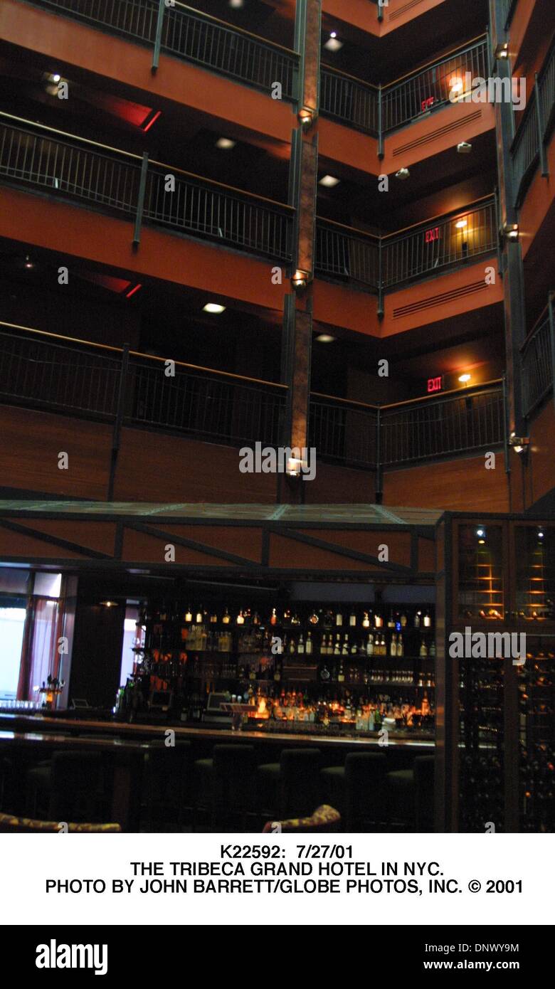 July 27, 2001 - K22592: 7/27/01.THE TRIBECA GRAND HOTEL IN NYC.. JOHN ...