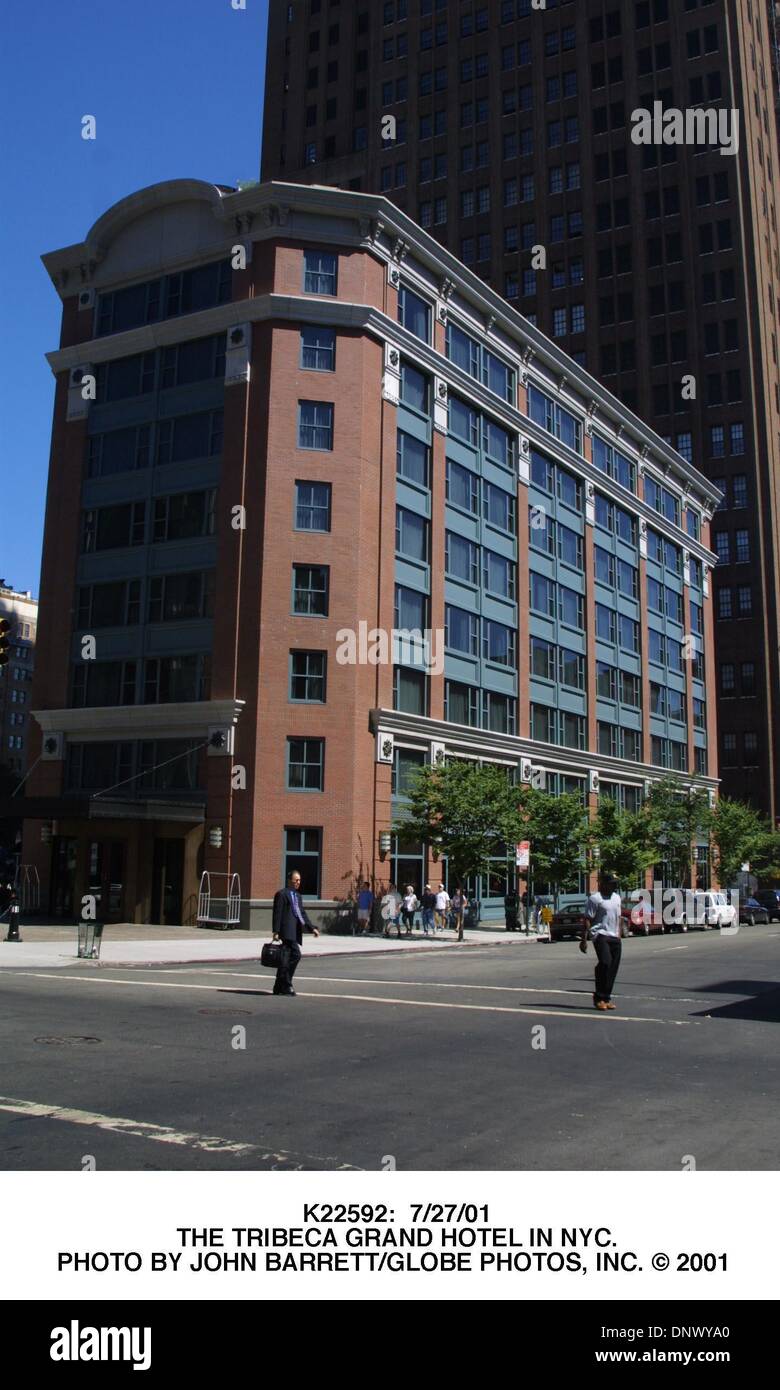 July 27, 2001 - K22592: 7/27/01.THE TRIBECA GRAND HOTEL IN NYC.. JOHN ...