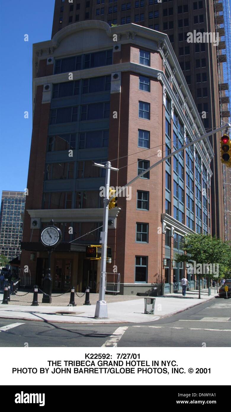 July 27, 2001 - K22592: 7/27/01.THE TRIBECA GRAND HOTEL IN NYC.. JOHN ...