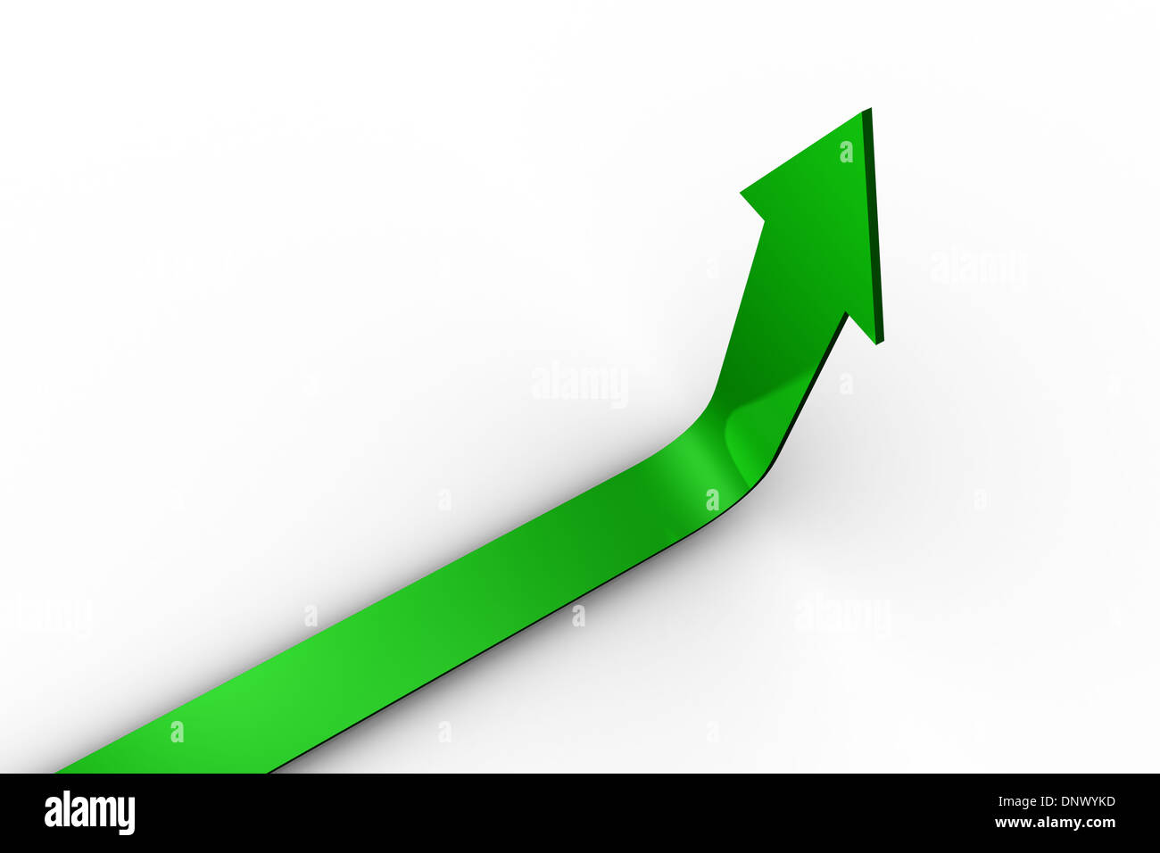 Green arrow pointing up Stock Photo - Alamy