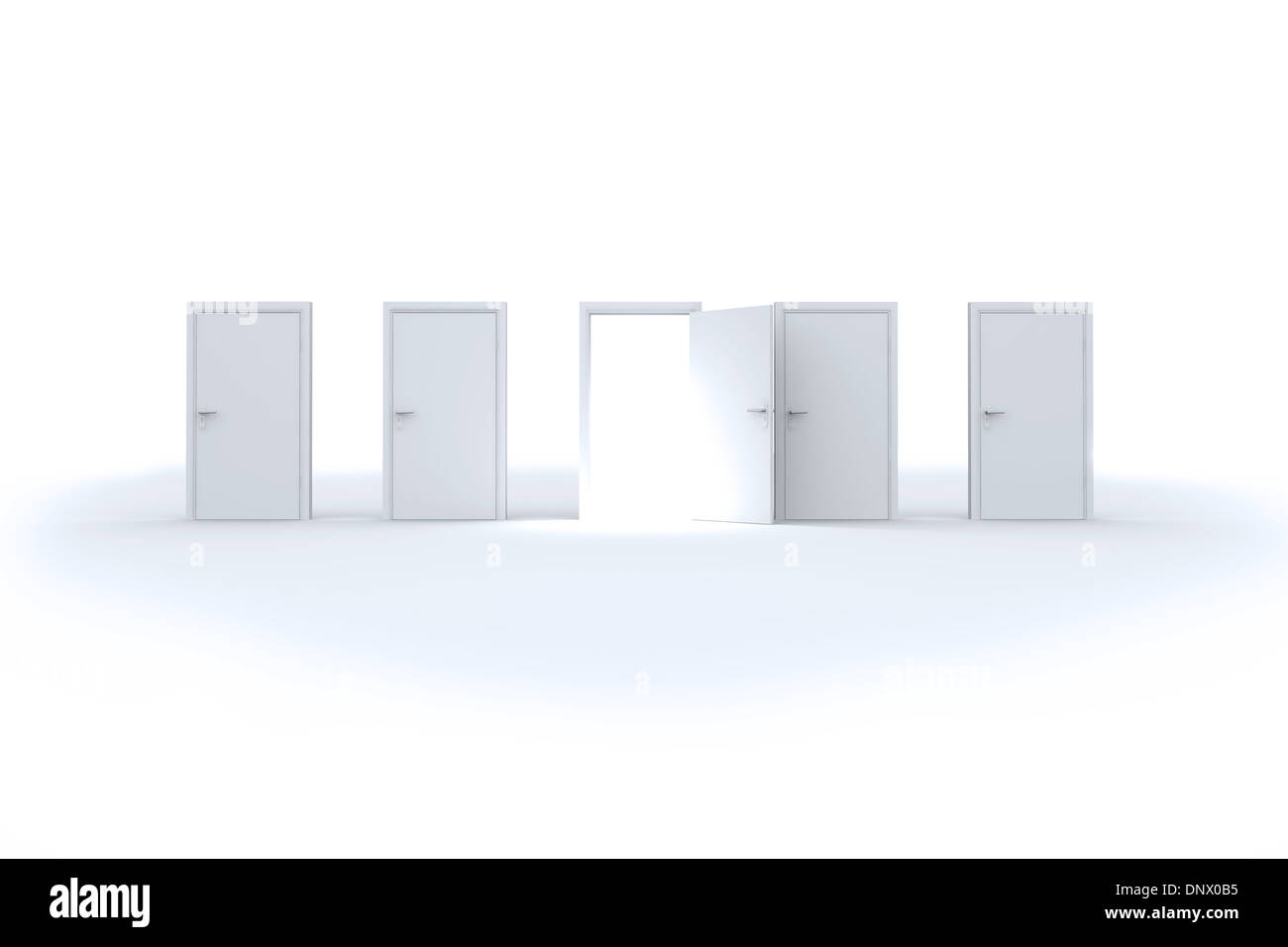 Open door bright light Cut Out Stock Images & Pictures - Alamy