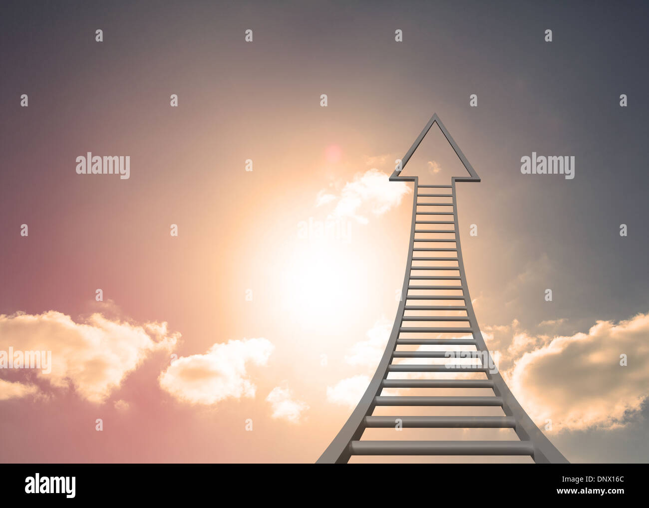Ladder and sky hi-res stock photography and images - Alamy