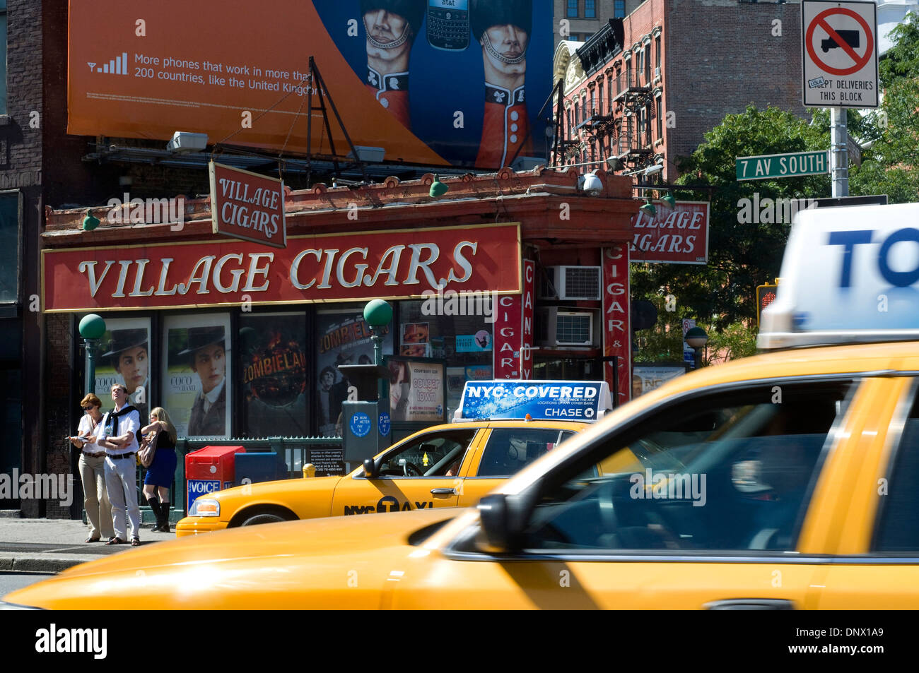 Signs at the corner of Christopher Street and Seventh Avenue in ...