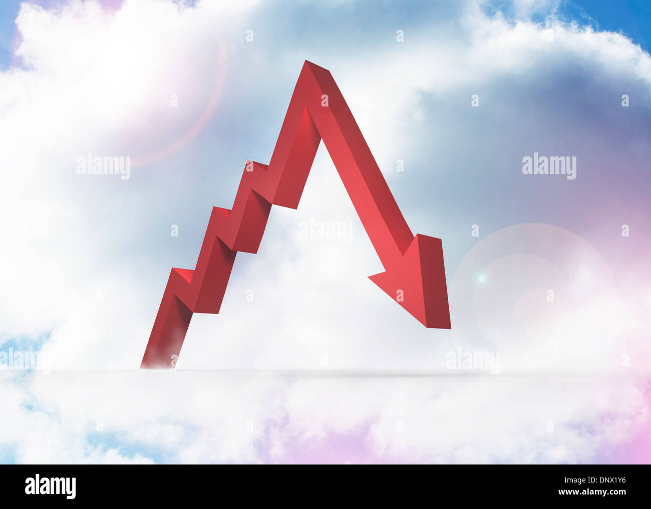 Arrow pointing downwards showing hi-res stock photography and images ...