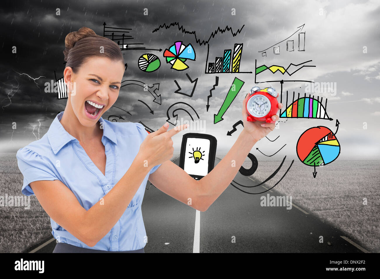 Shopping chart alarm clock hi-res stock photography and images - Alamy