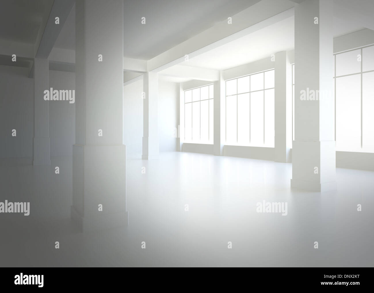 White room with windows hi-res stock photography and images - Alamy