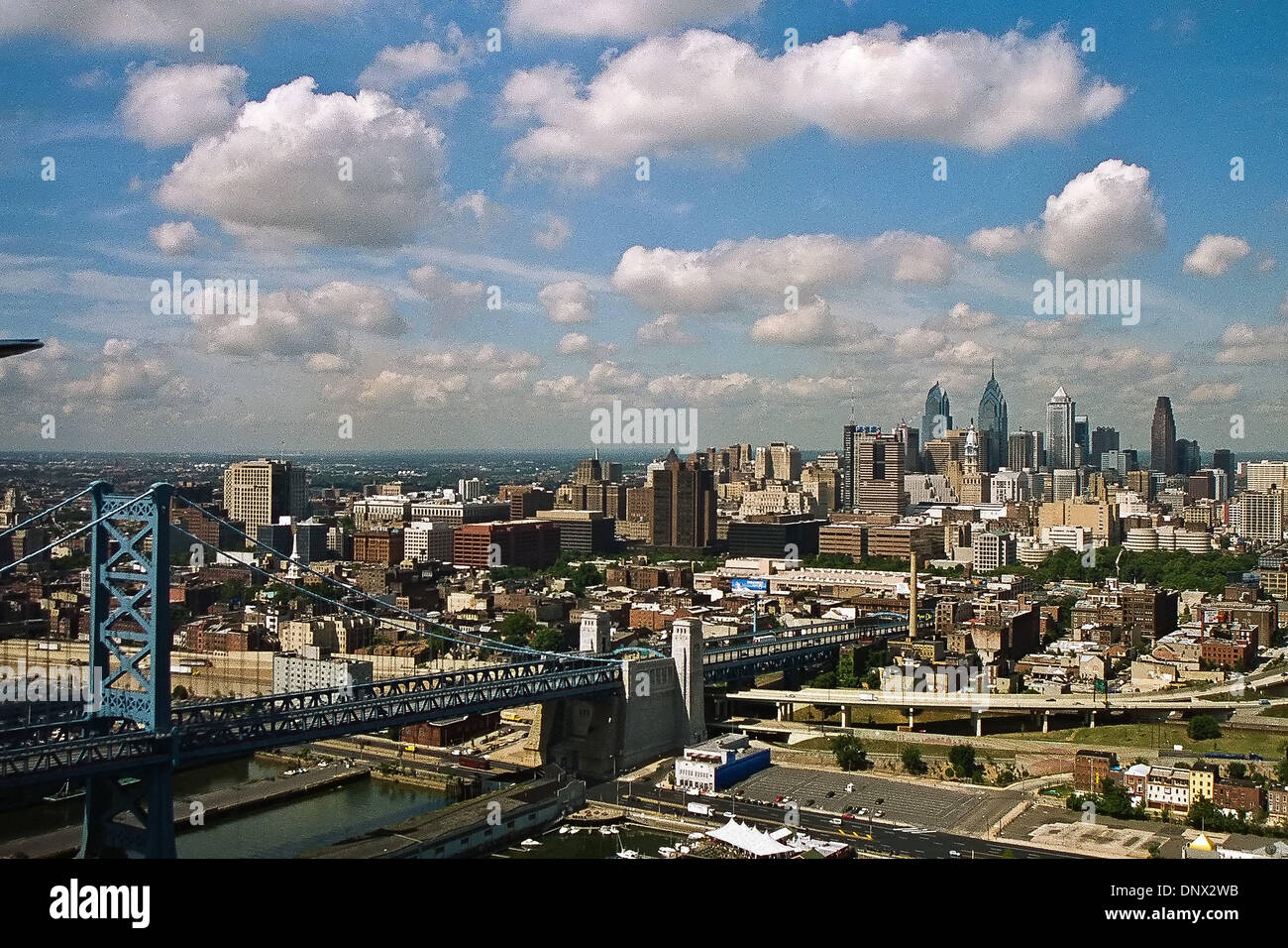 Aug. 15, 1995 - Philadelphia, Pennsylvania, U.S. - Philadelphia slyline ...