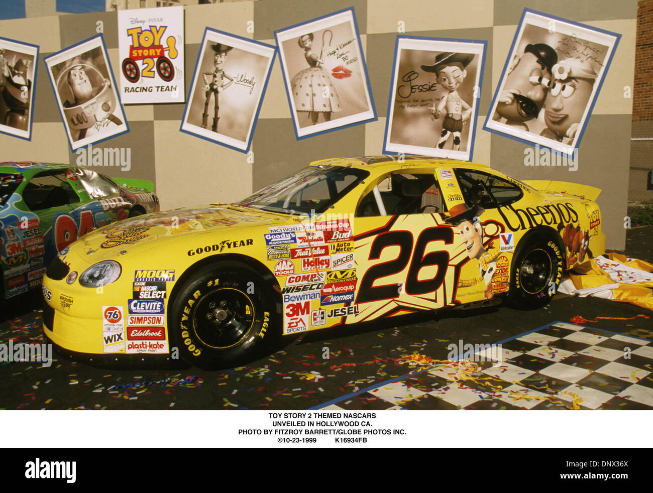 Oct. 23, 1999 - TOY STORY 2 THEMED NASCARS.UNVEILED IN HOLLYWOOD CA ...
