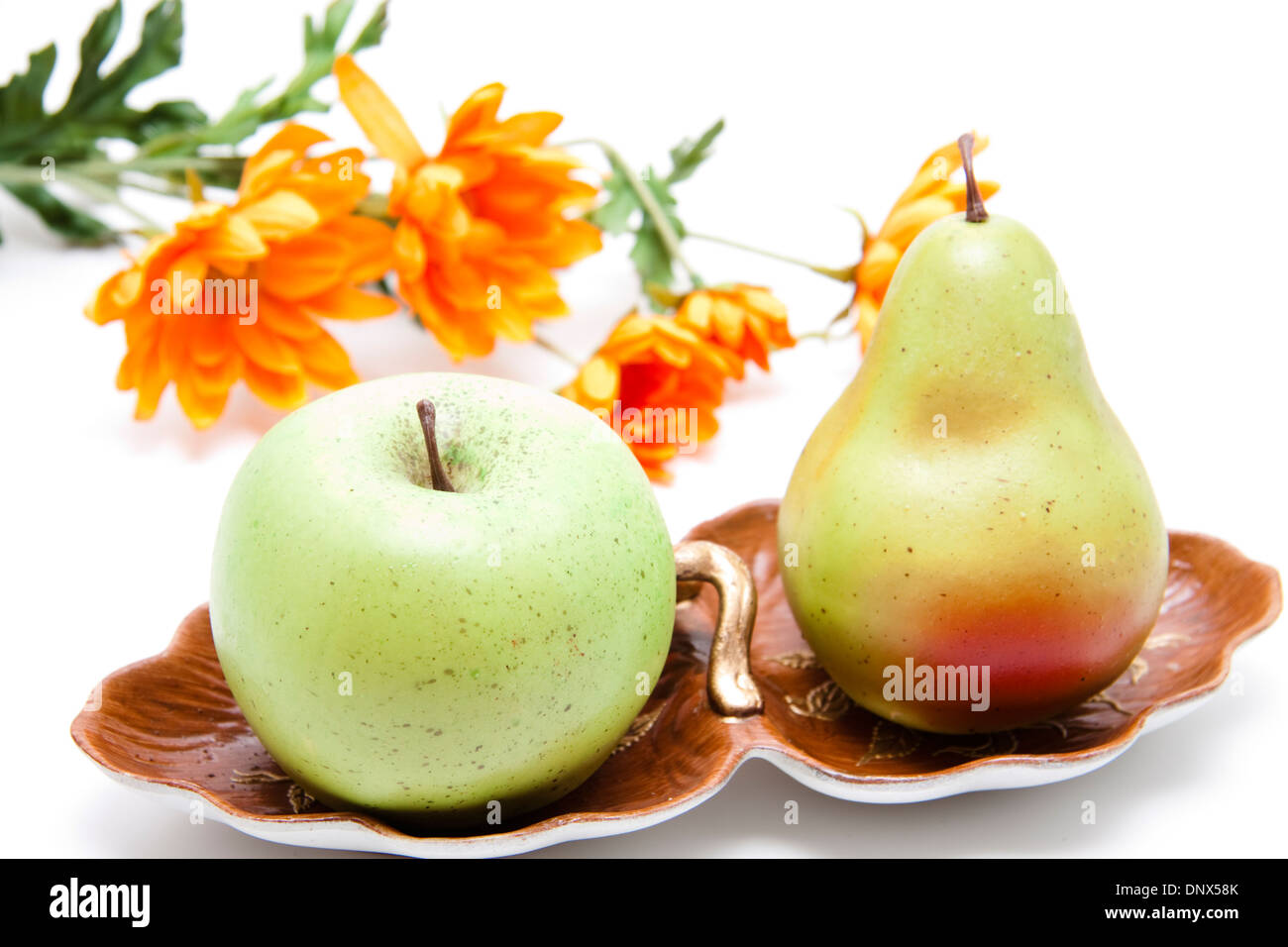 Apple with pear Stock Photo - Alamy