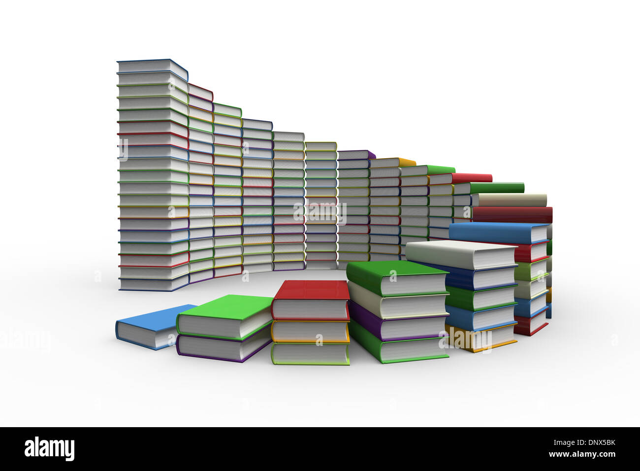 Steps made out of books Stock Photo - Alamy
