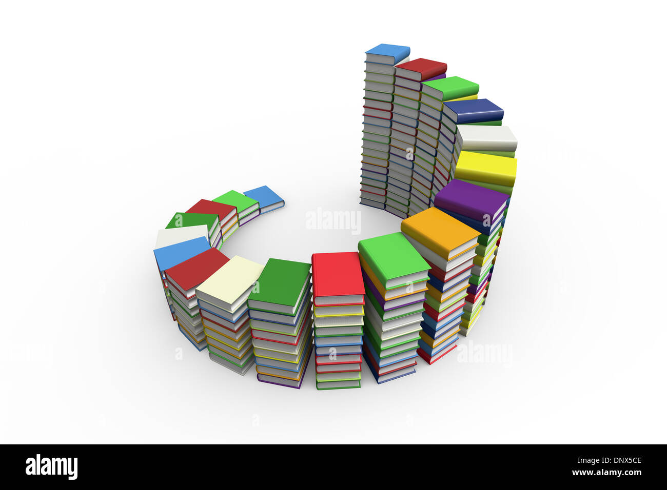 Steps made out of books Stock Photo - Alamy