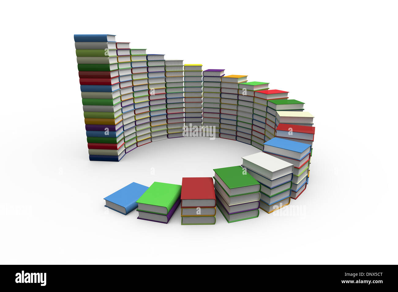 Steps made out of books Stock Photo - Alamy