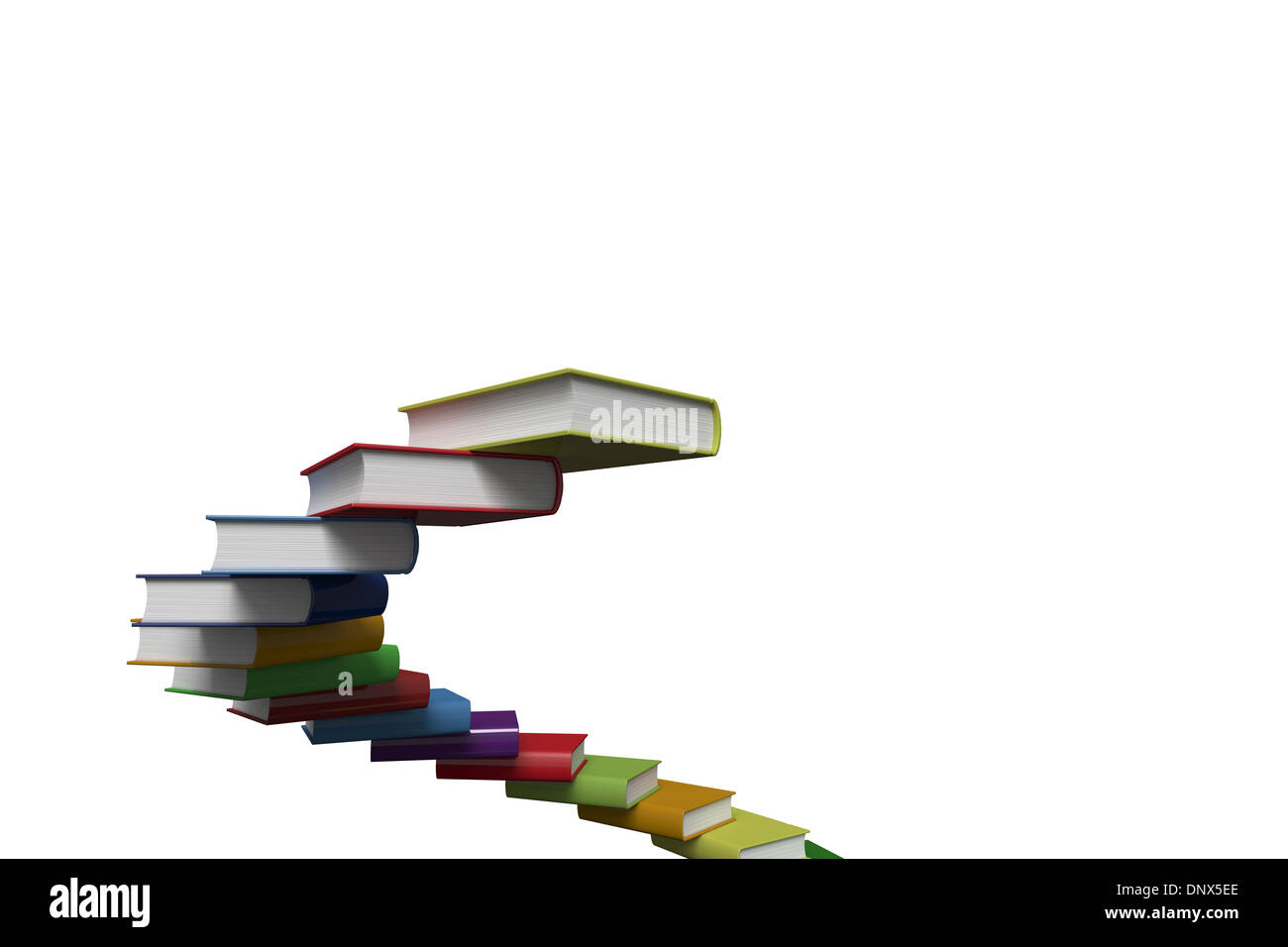 Steps made out of books Stock Photo - Alamy