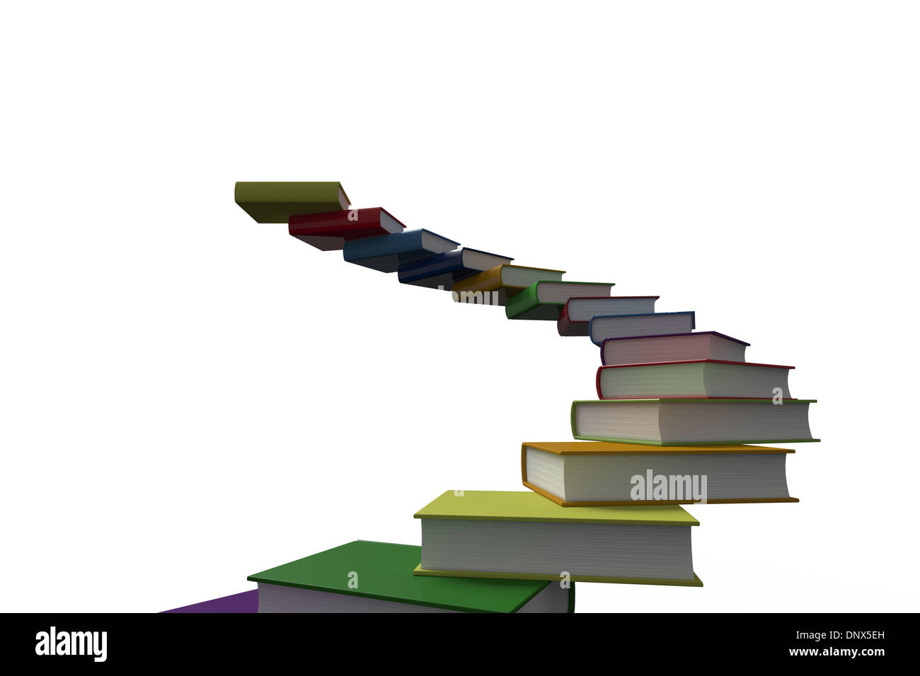 Steps made out of books Stock Photo - Alamy