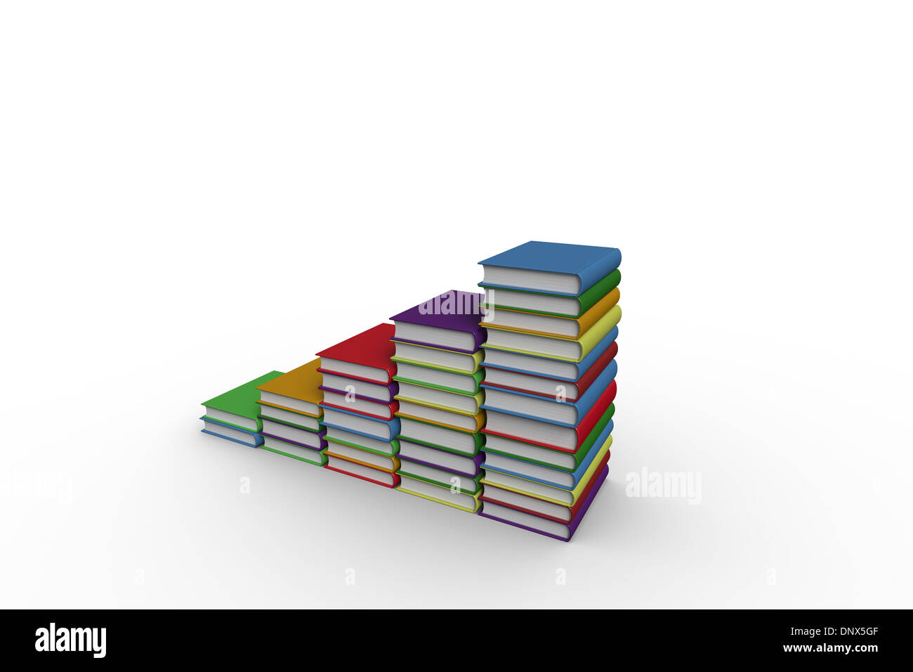 Steps made from books Stock Photo - Alamy