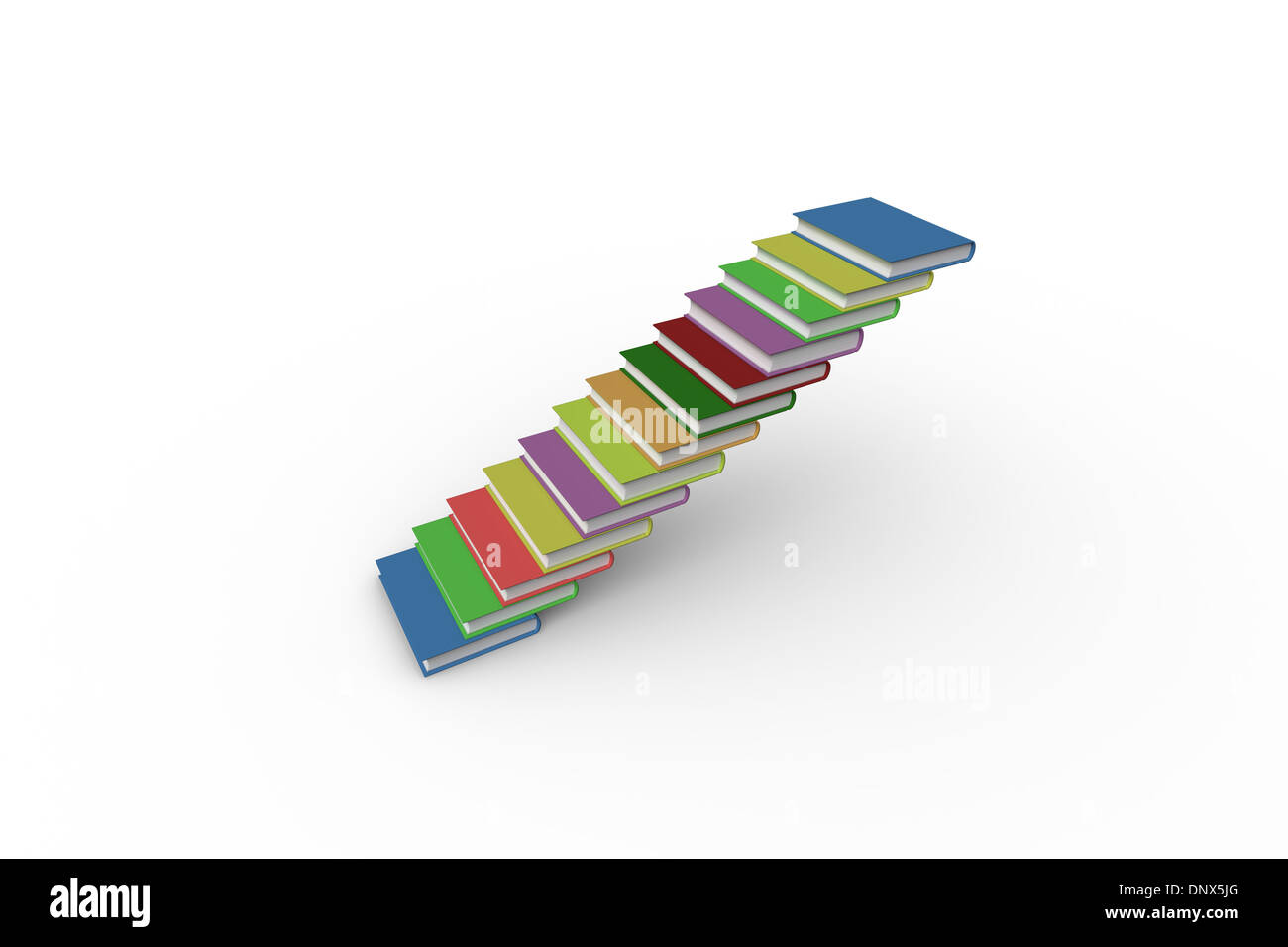 Steps made from books Stock Photo - Alamy