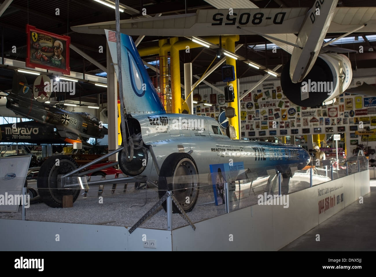 Rocket car blue flame hi-res stock photography and images - Alamy