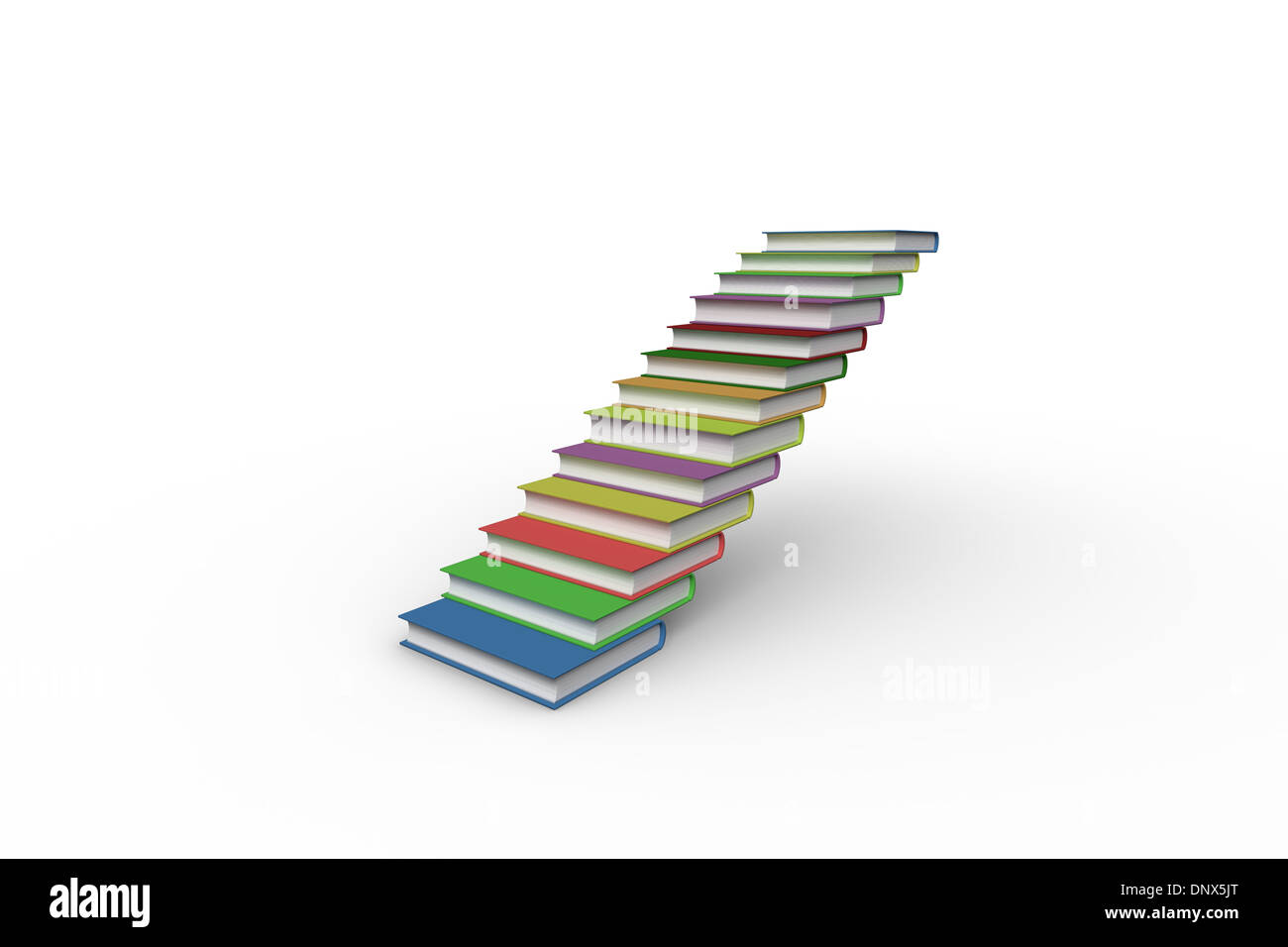 Steps made from books Stock Photo - Alamy