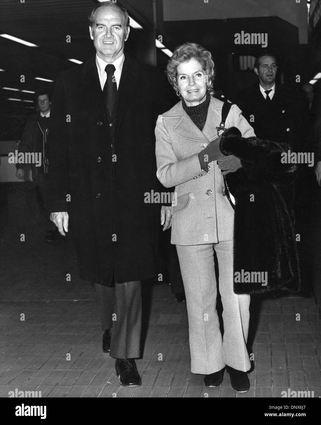 Jan. 17, 1973 - London, England, U.K. - Senator GEORGE MCGOVERN and his ...
