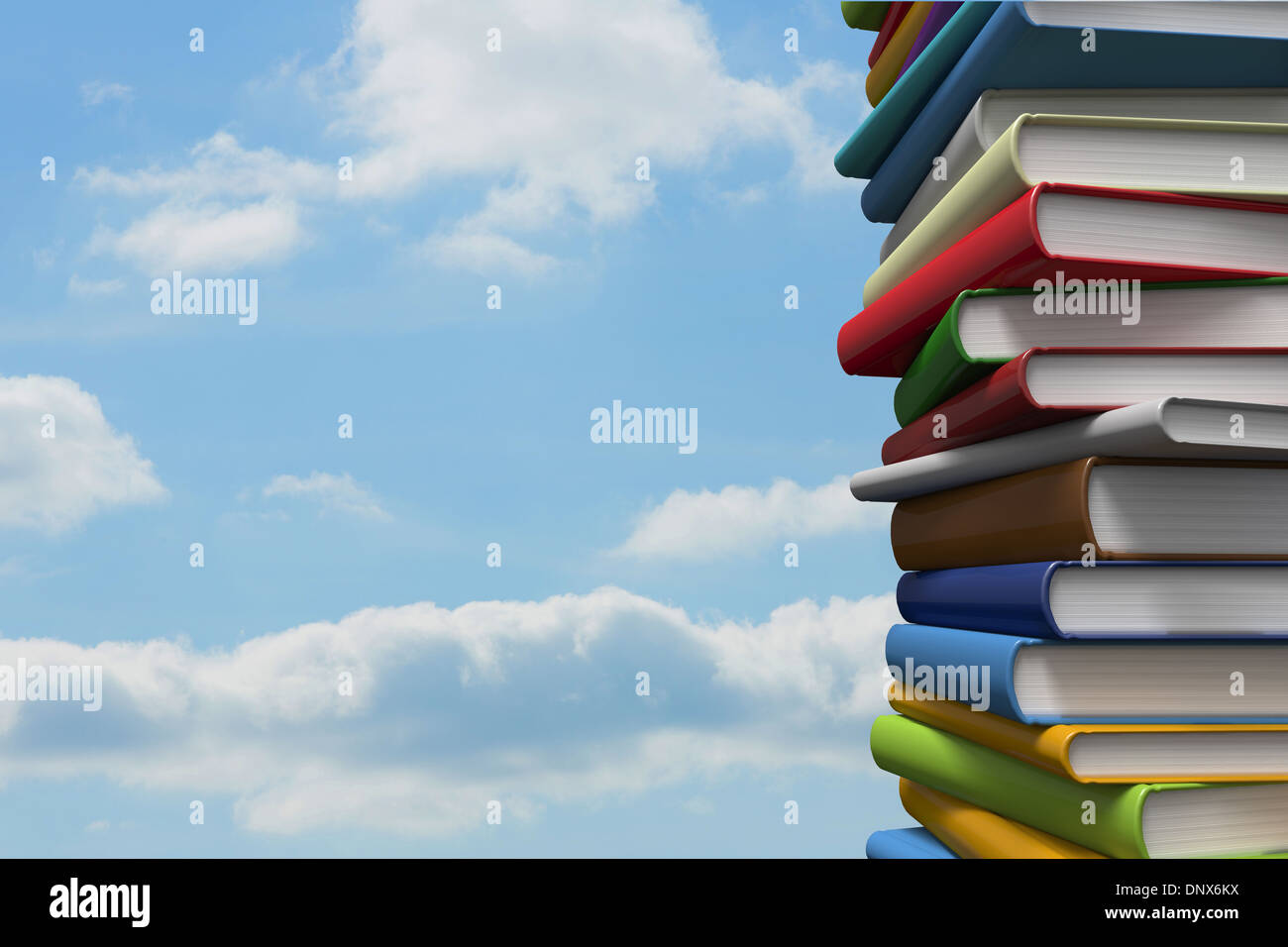Pile of books against sky Stock Photo - Alamy Pile of books against sky Stock Photo - Alamy