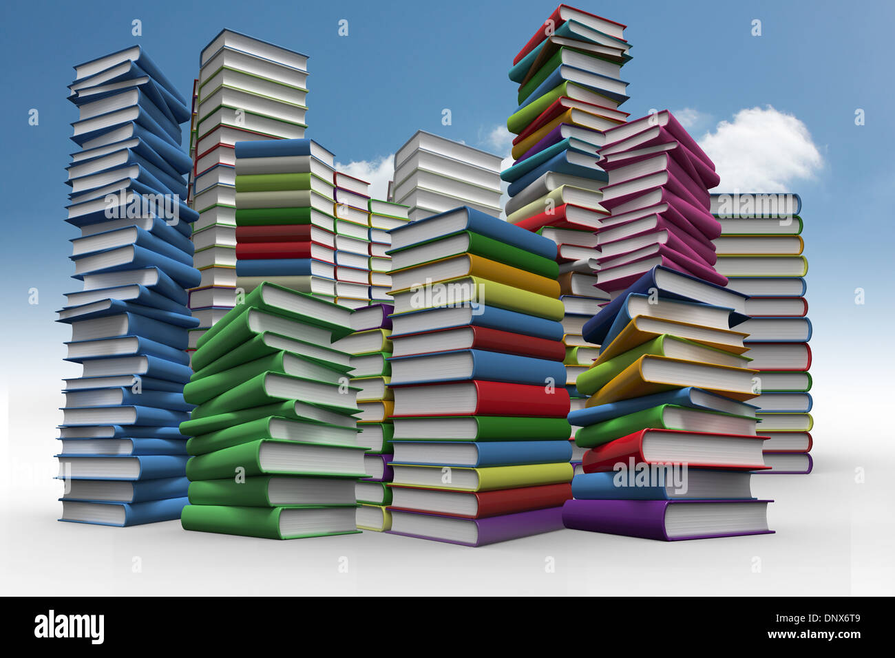 Piles of books hi-res stock photography and images - Alamy