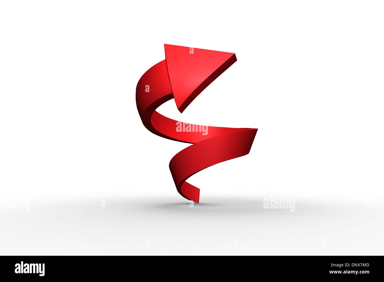 Red spiral arrow Stock Photo - Alamy