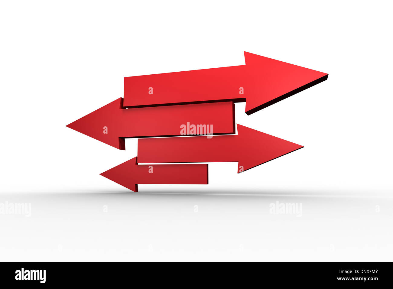 The red arrows Cut Out Stock Images & Pictures - Alamy