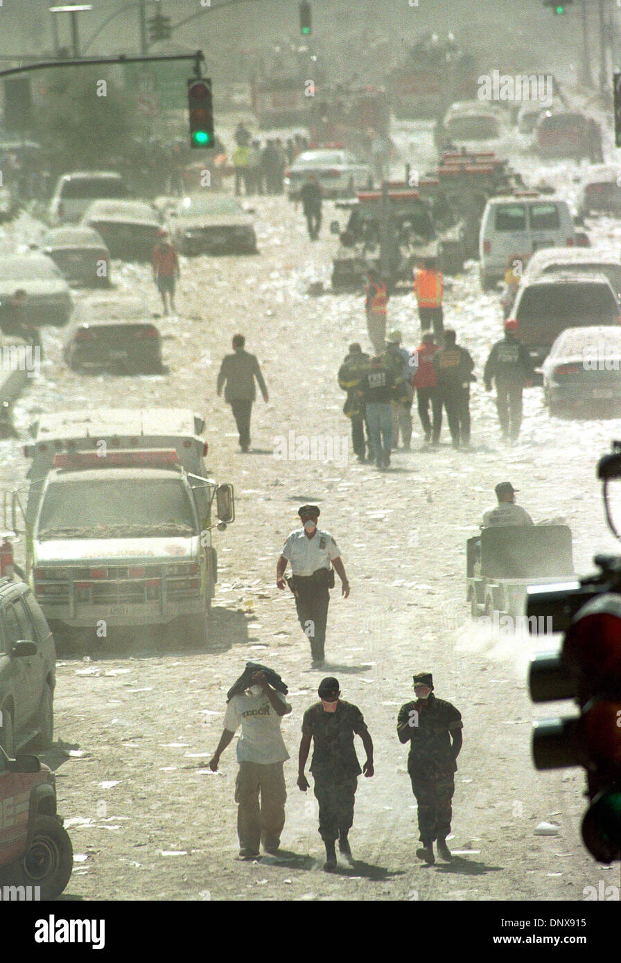 Sep. 11, 2001 - New York, New York, U.S. - North of the World Trade ...