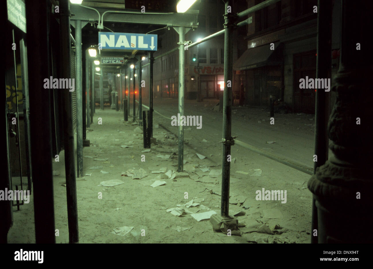 Sep. 12, 2001 - New York, New York, U.S. - Downtown Manhattan in the ...