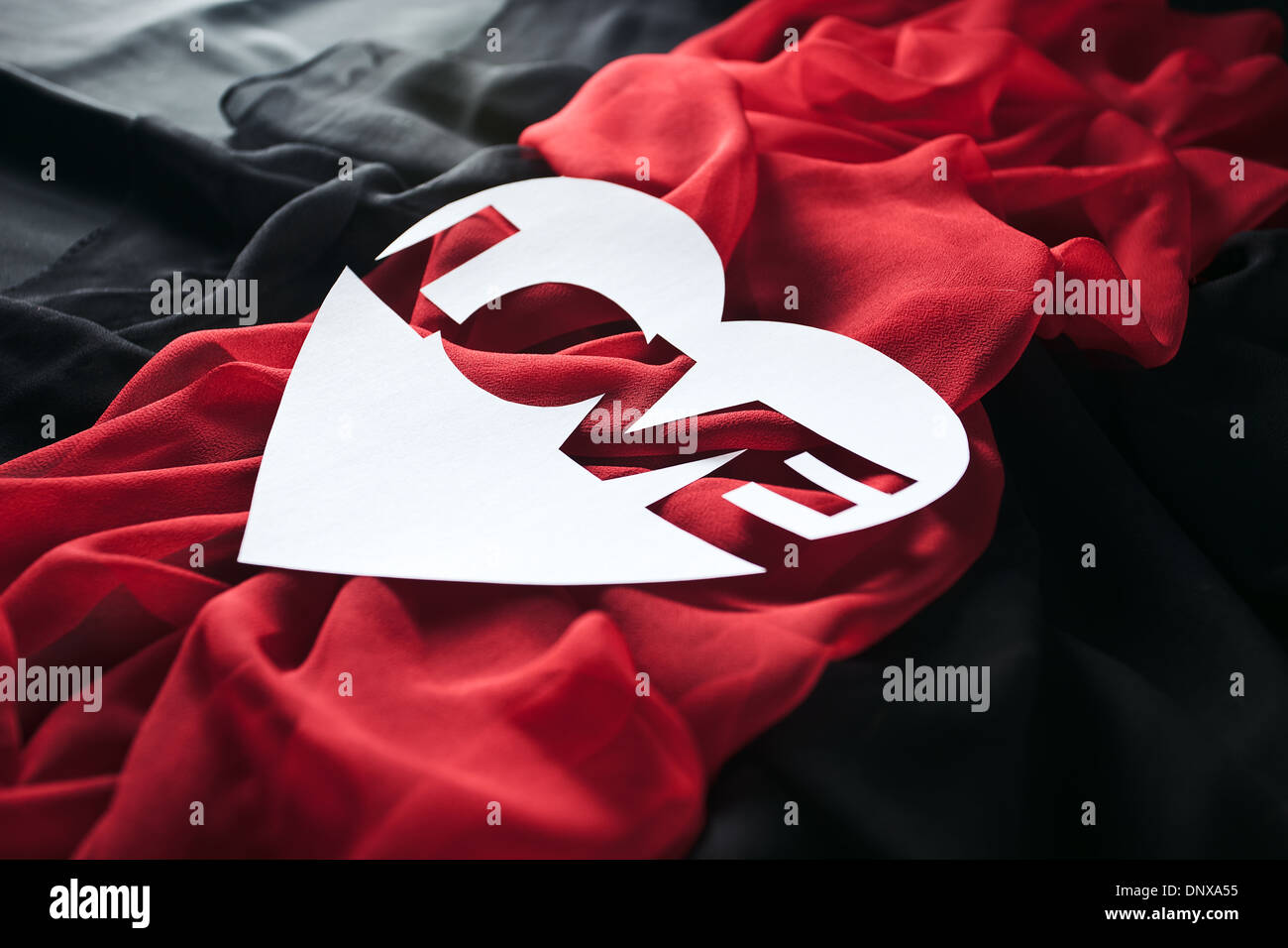 The broken heart , a symbol of unfortunate love Stock Photo - Alamy