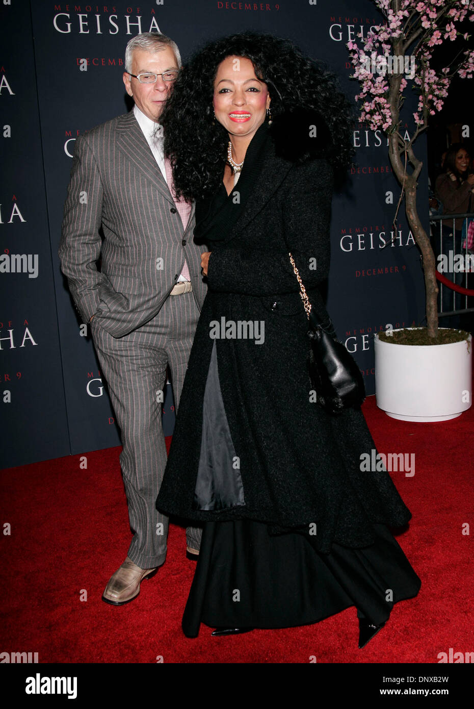 Dec 4, 2005; Hollywood, California, USA; Singer DIANA ROSS & AGent ED ...
