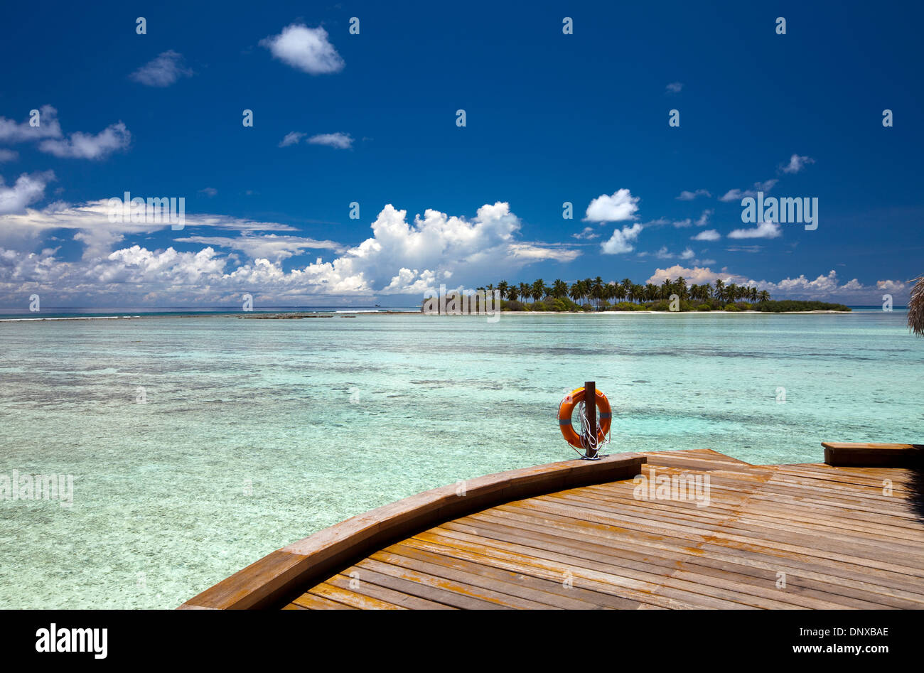 The beautiful Kandooma Island in South Male Atoll, The Maldives Stock ...