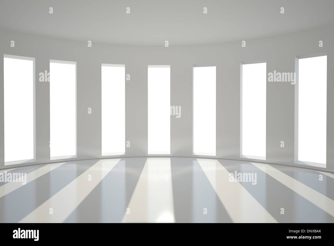Bright room with windows Stock Photo - Alamy