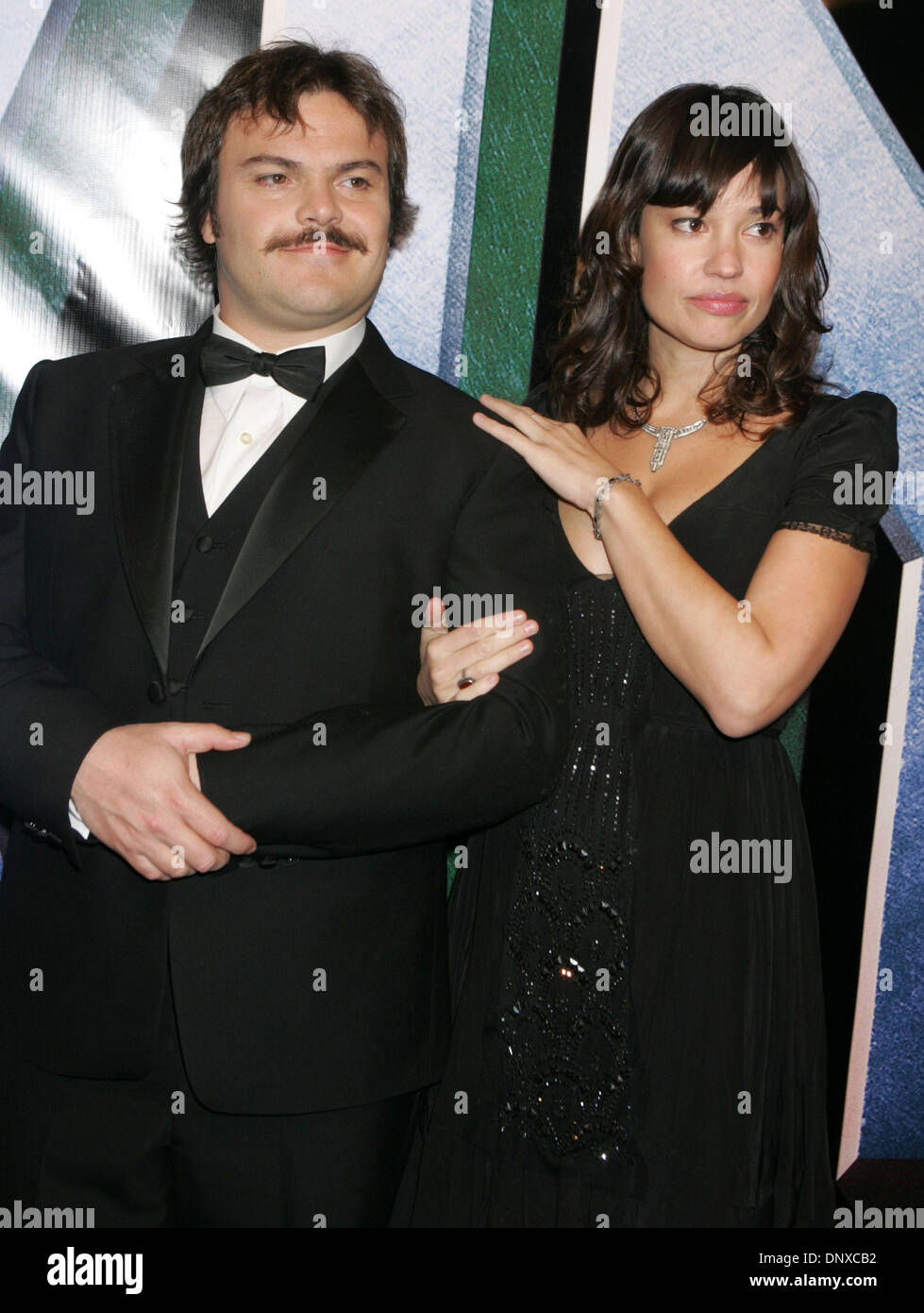 Dec 05, 2005; New York, NY, USA; Actor JACK BLACK & TANYA HADEN at the ...