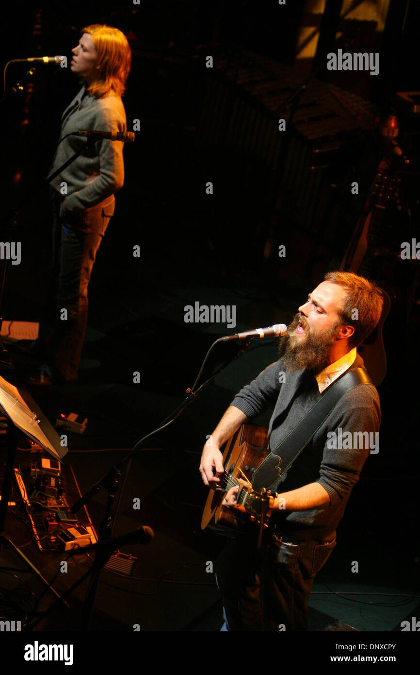 Dec 06, 2005; New York, NY, USA; Iron and Wine with lead singer SAM ...