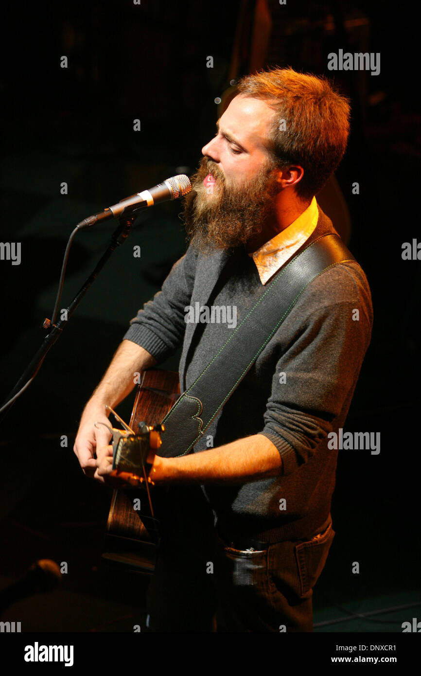 Dec 06, 2005; New York, NY, USA; Iron and Wine with lead singer SAM ...