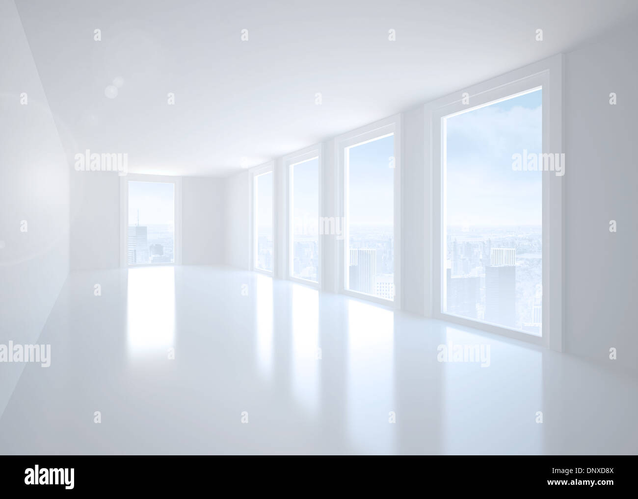 White corridor hi-res stock photography and images - Alamy