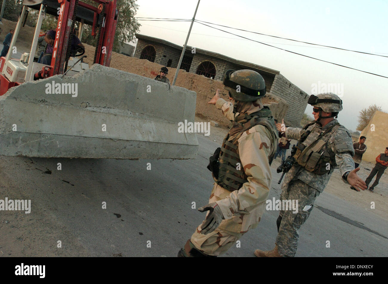 Dec 07, 2005; Bayji, IRAQ; An American Army translator and infantryman ...