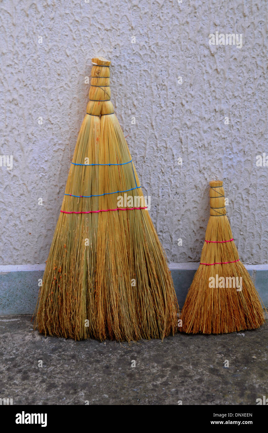 Household brooms hi-res stock photography and images - Alamy